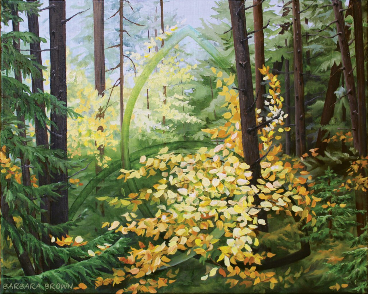 Autumn Triquetra | Barbara Brown, Artist of the Forest